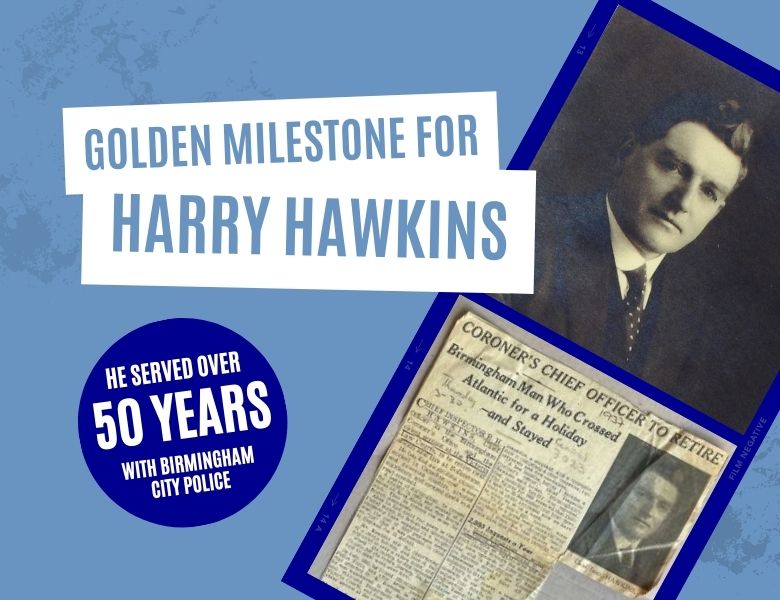 Golden milestone for Harry Hawkins